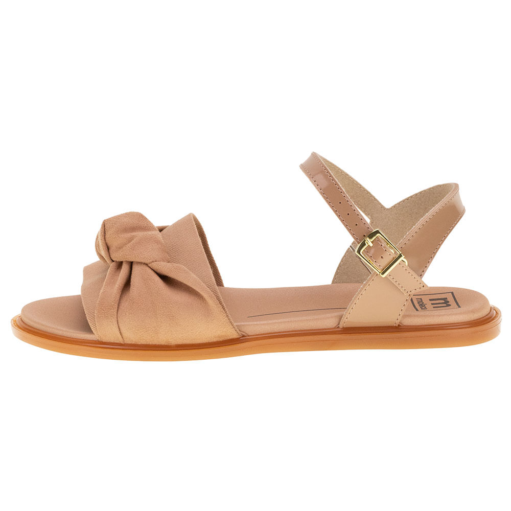 Sandália Feminina Rasteira Moleca - 5450107 BEGE - cloviscalcados