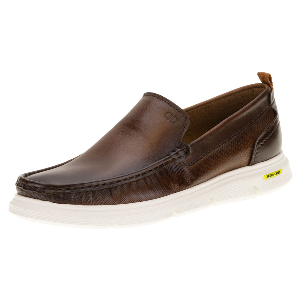 Mocassim Masculino Smith Ultra Light Democrata - 252202 CAFÉ ...