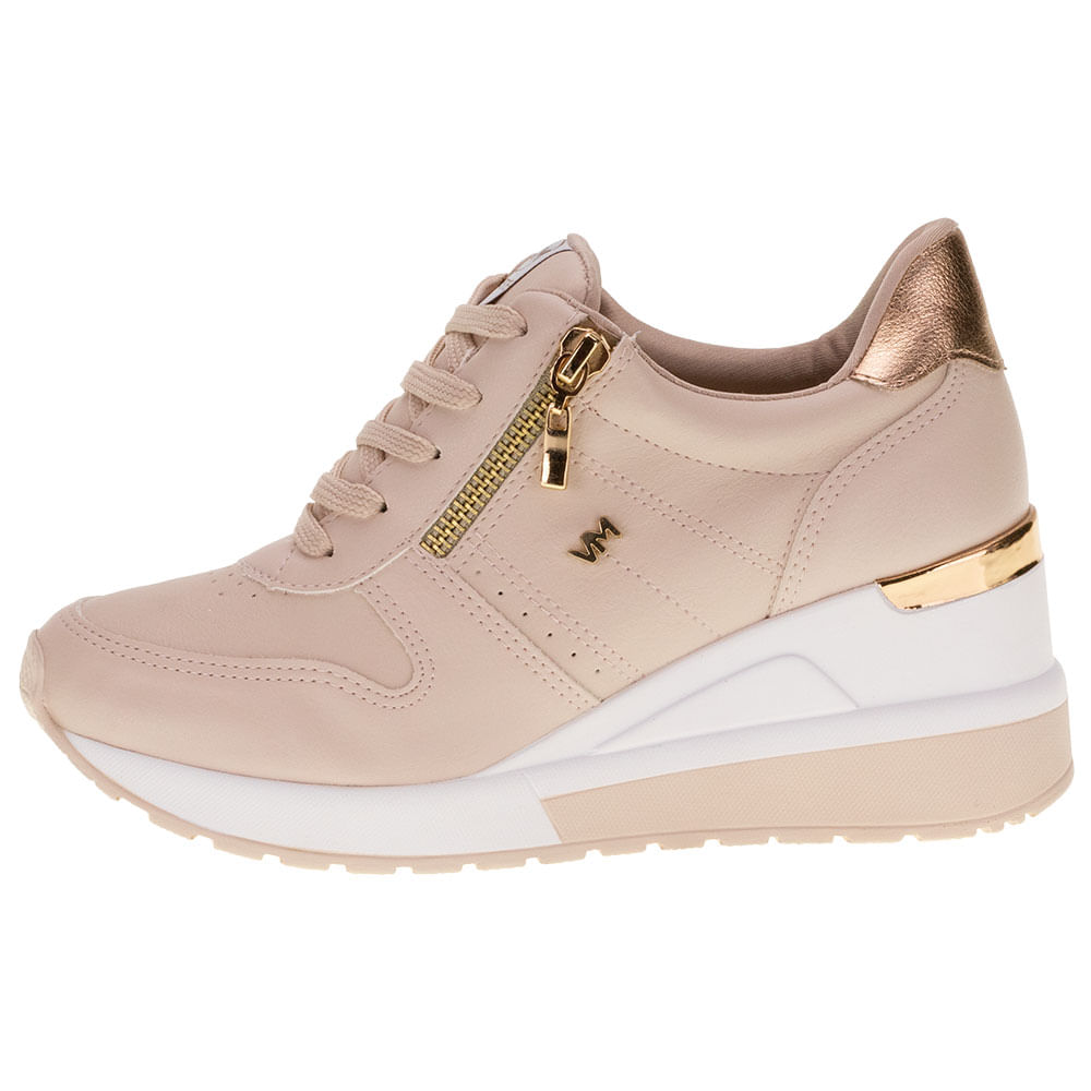Tênis Feminino Anabela Via Marte - 229202 BEGE - cloviscalcados