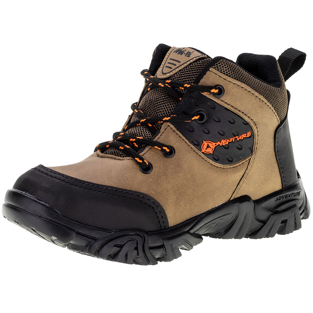 Bota Infantil Masculina Adventure Minipé - MP2214 CAFÉ - cloviscalcados