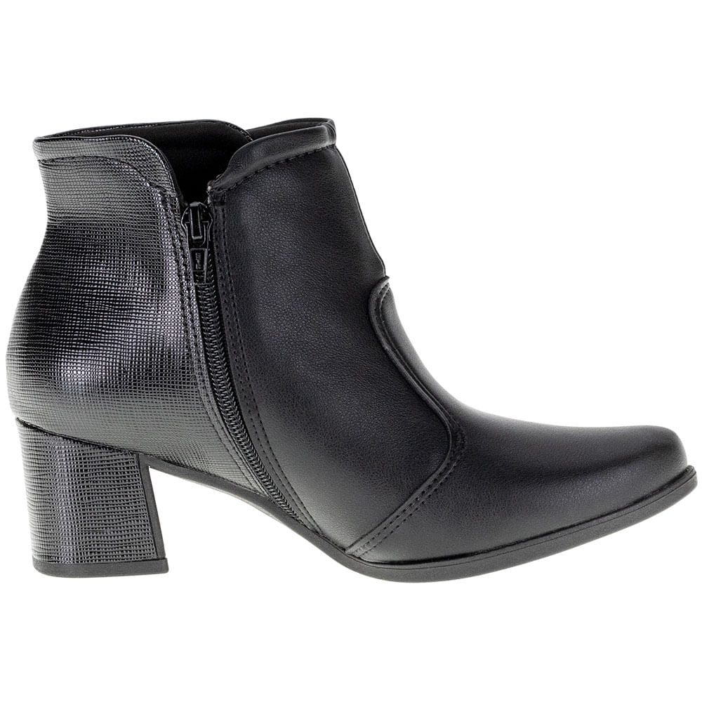 Bota Feminina Cano Baixo Piccadilly - 654015 PRETO - cloviscalcados