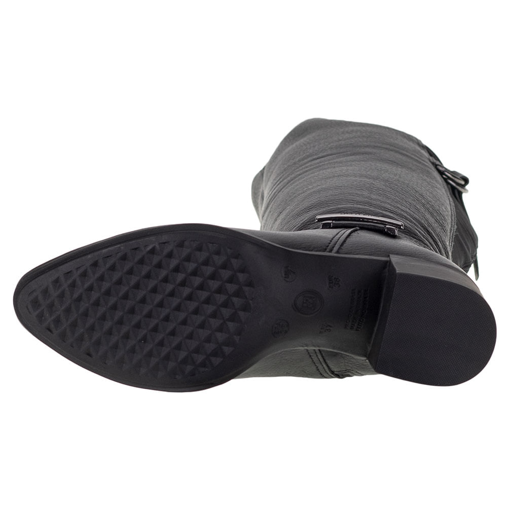 Bota Feminina Cano Alto Bottero - 346905 PRETO - cloviscalcados